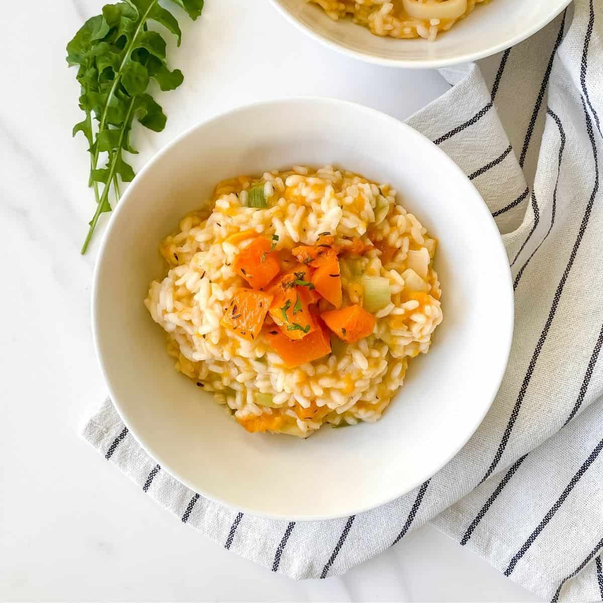 Roasted Butternut Squash Risotto - Through The Fibro Fog