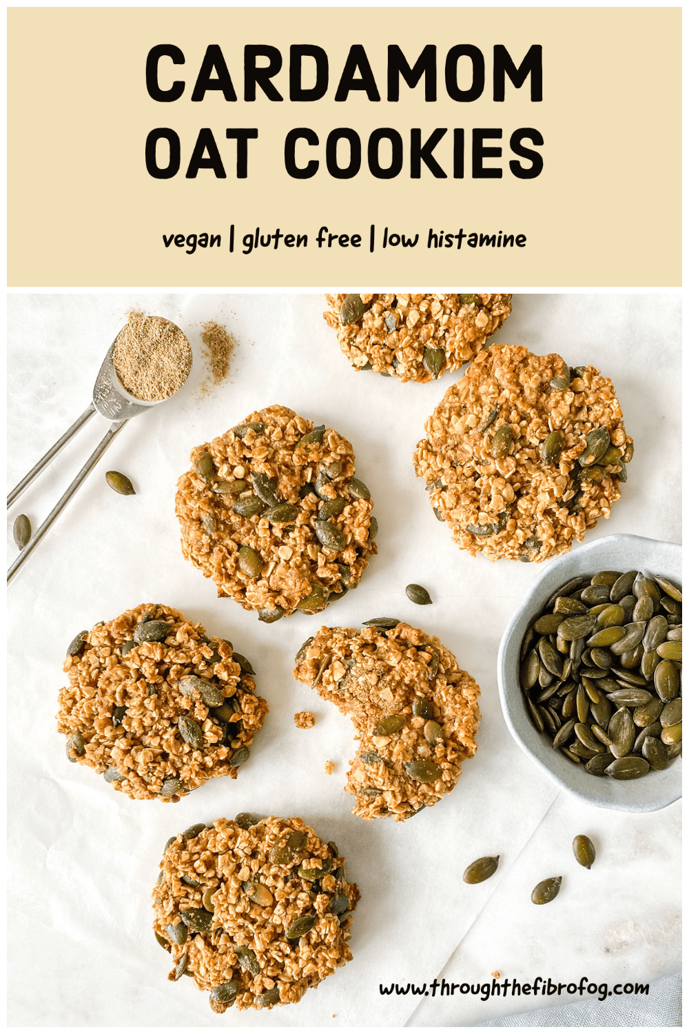 Cardamom Oatmeal Cookies - Through The Fibro Fog