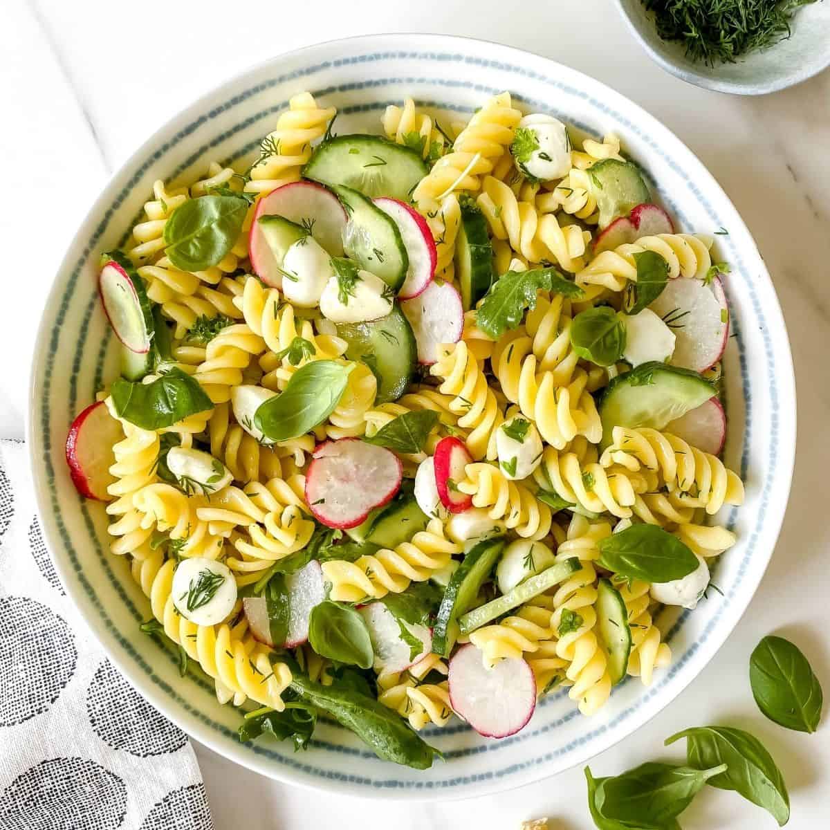 Cucumber Dill Pasta Salad - Through The Fibro Fog