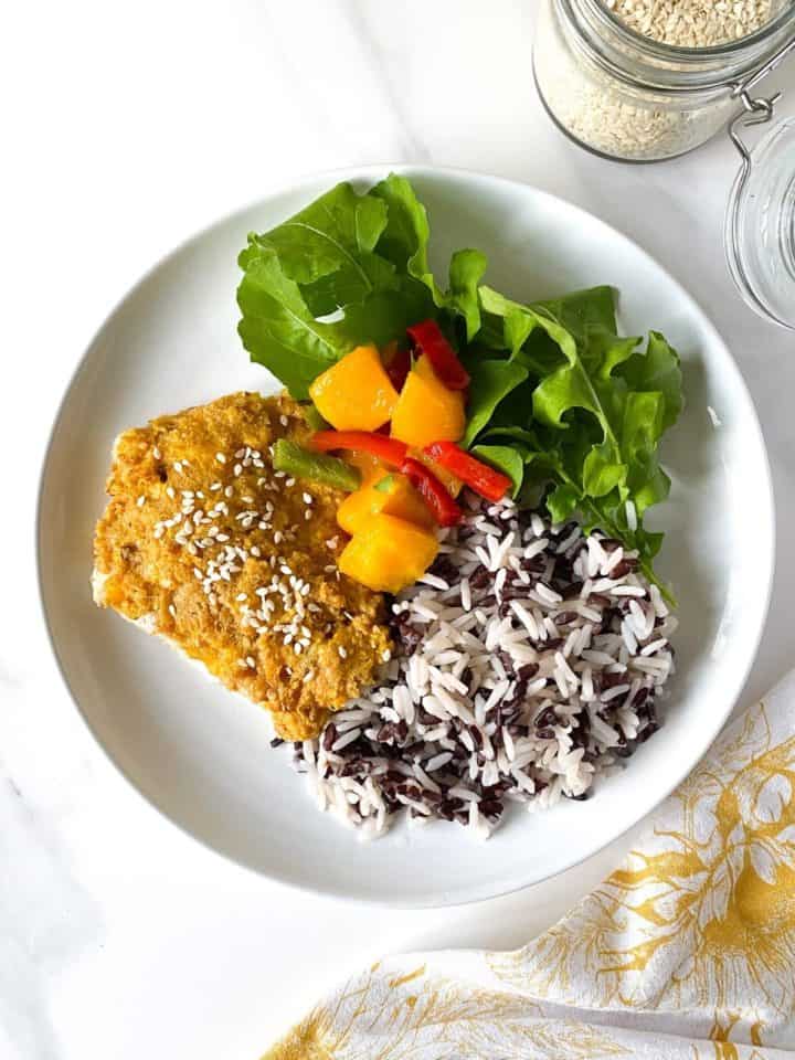 Cod with Mango Salsa - Through The Fibro Fog