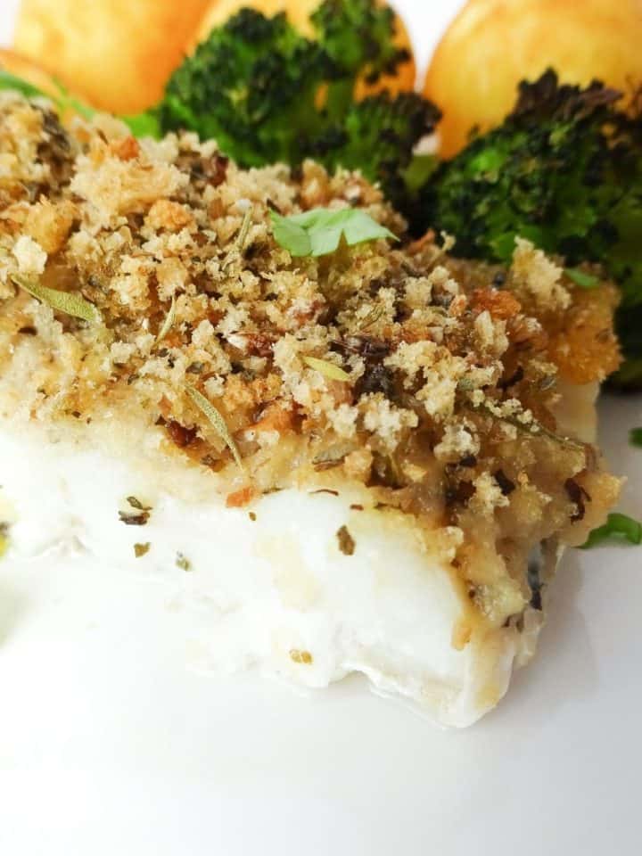 Italian Herb Crusted Cod - Through The Fibro Fog