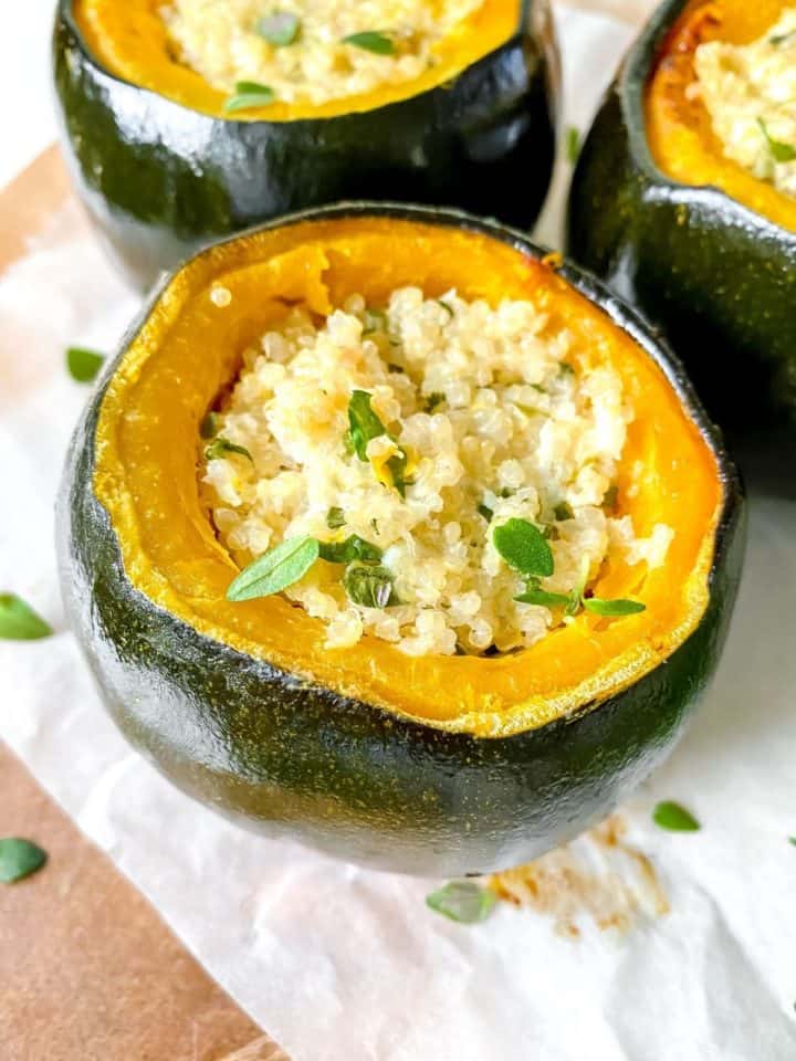 Stuffed Gem Squash - Through The Fibro Fog