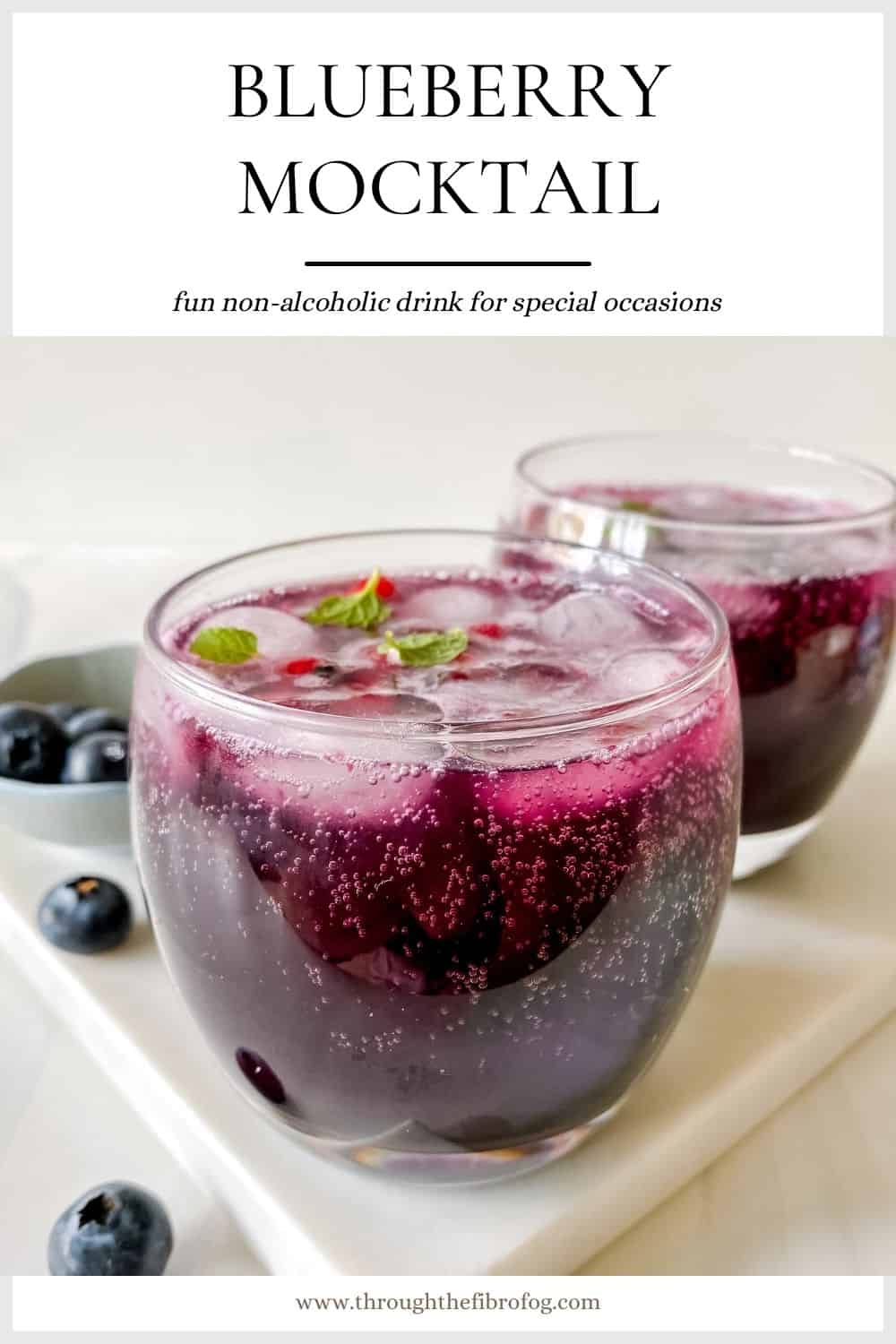 Blueberry Mocktail - Through The Fibro Fog