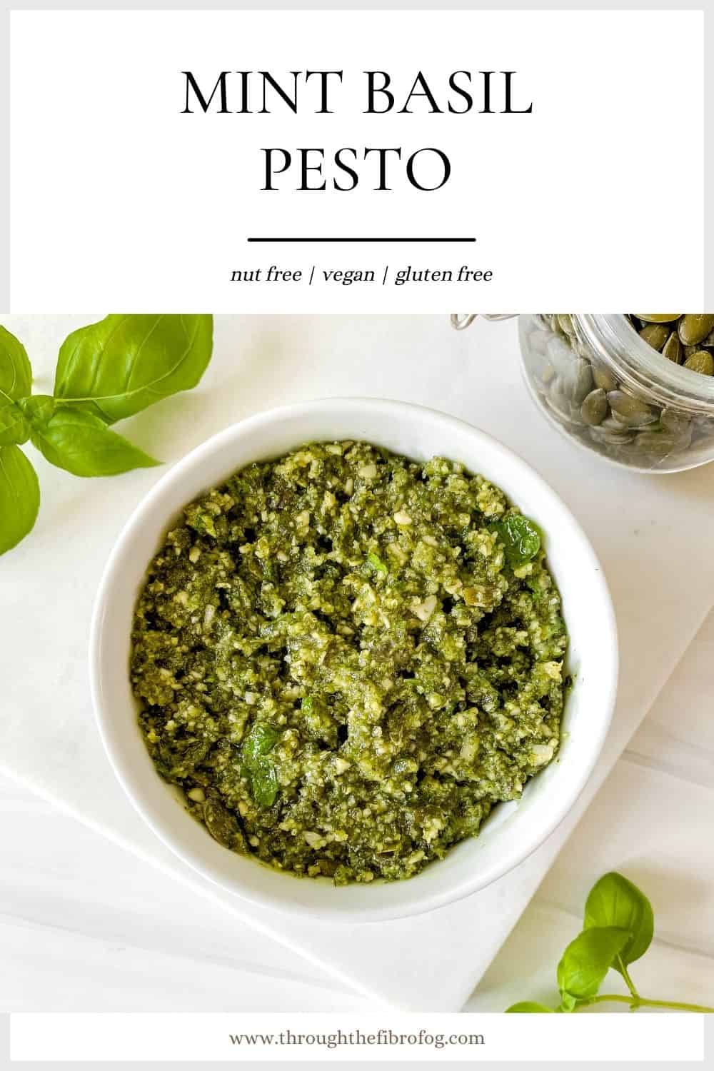 Basil Mint Pesto - Through The Fibro Fog