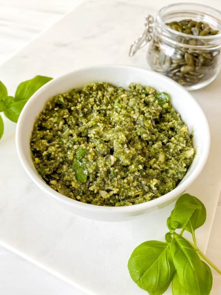 Basil Mint Pesto - Through The Fibro Fog