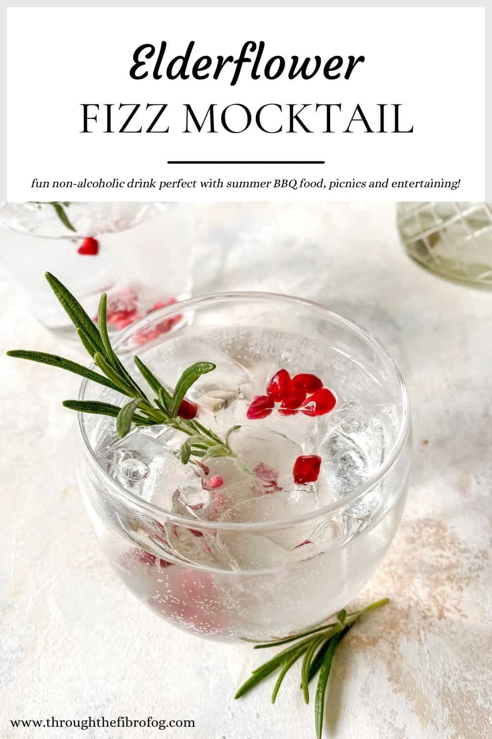 Elderflower Fizz Mocktail - Through The Fibro Fog