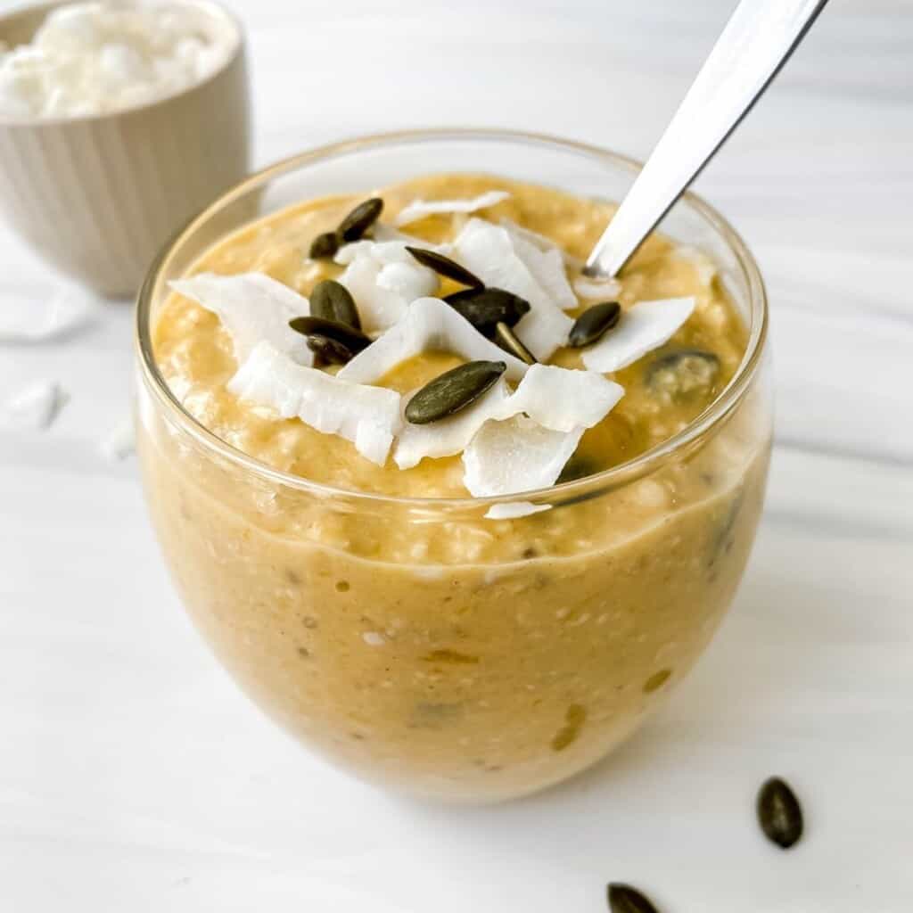 Mango Chia Overnight Oats - Through The Fibro Fog
