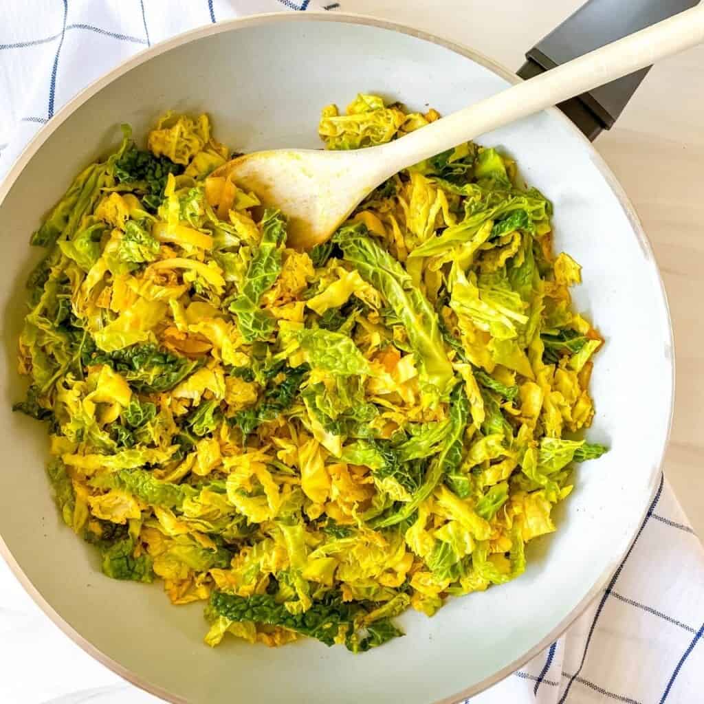 Vegan Fried Cabbage (without Bacon) - Through The Fibro Fog