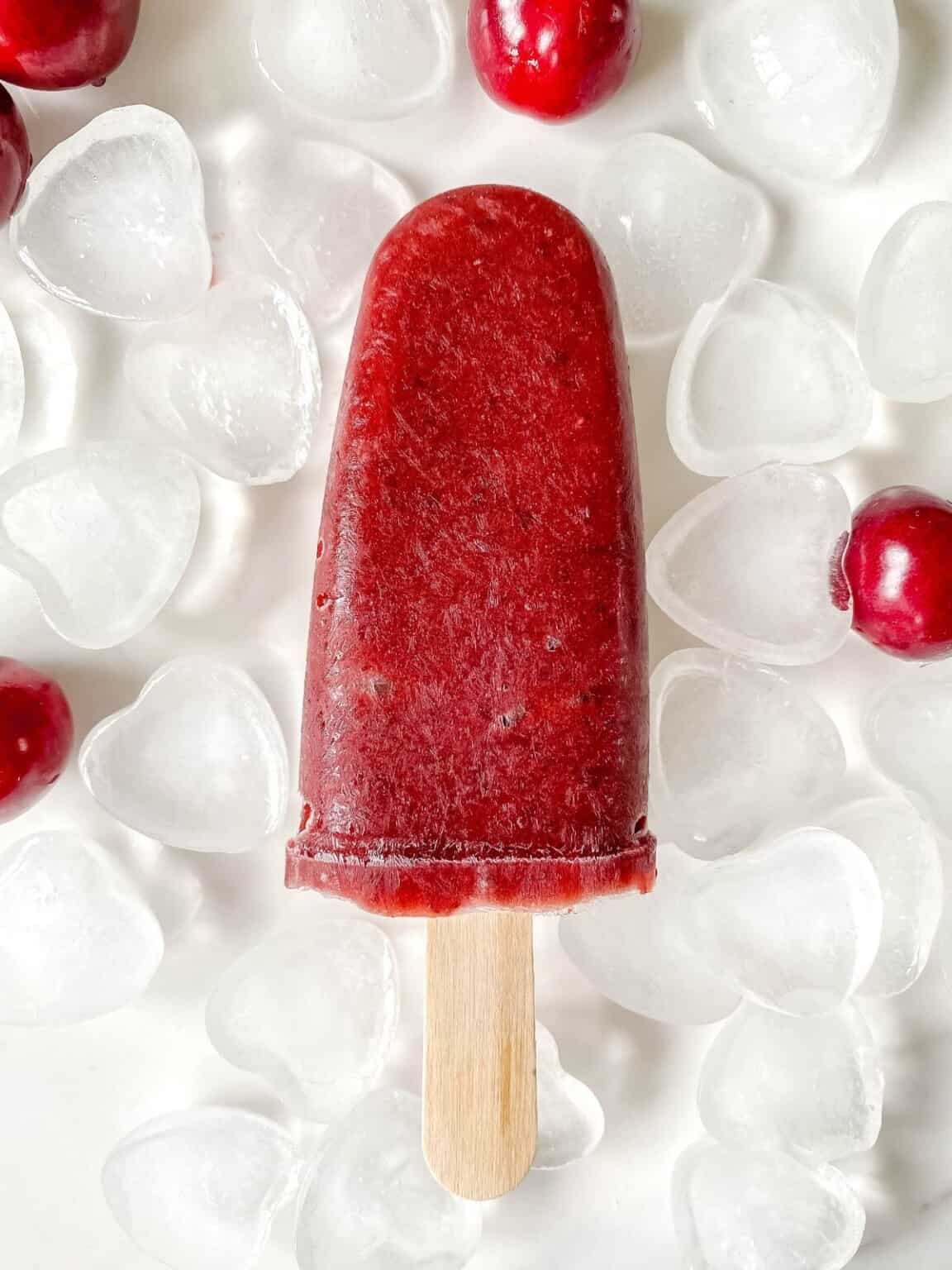 Easy Cherry Mango Popsicles - Through The Fibro Fog