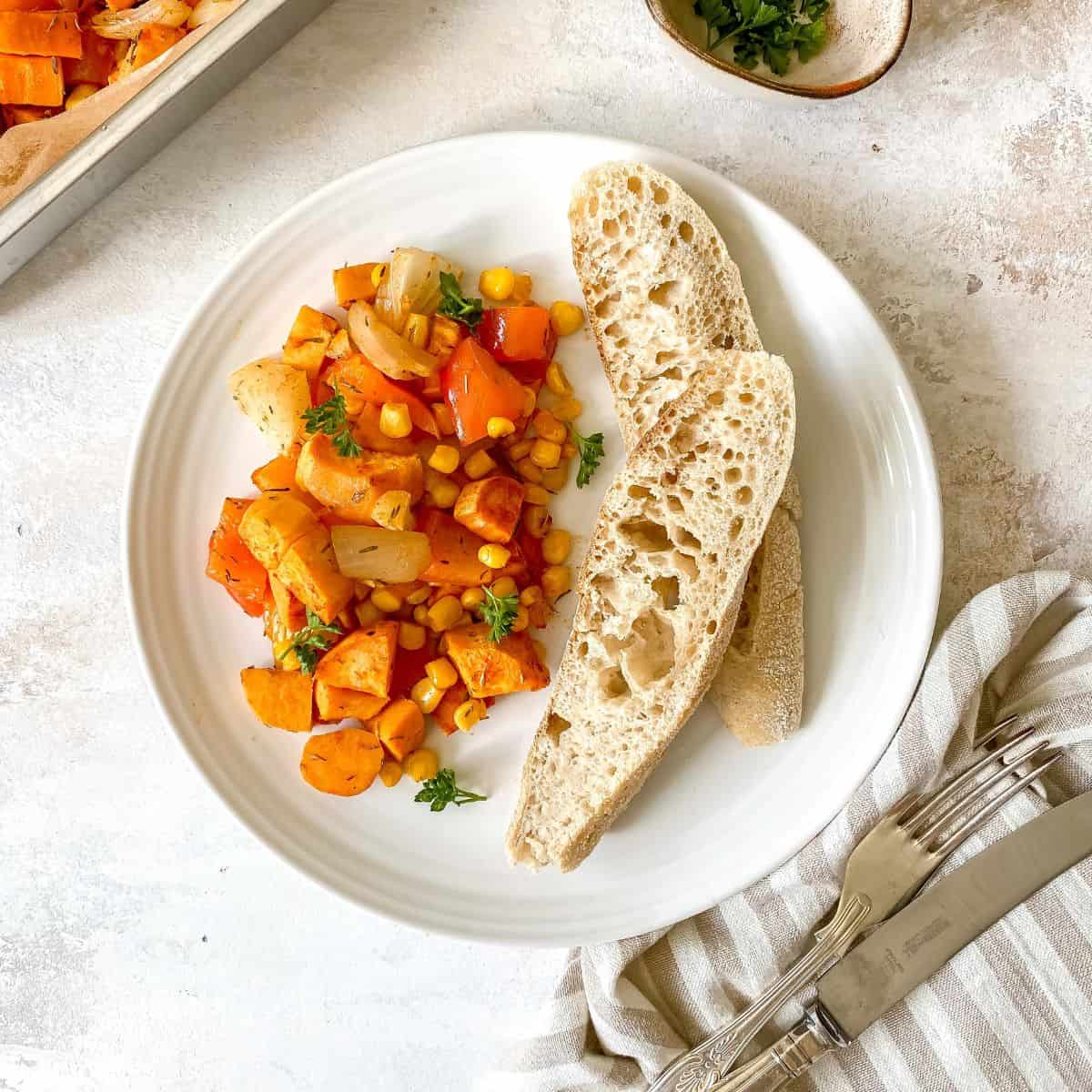 Sweet Potato Corn Hash - Through The Fibro Fog