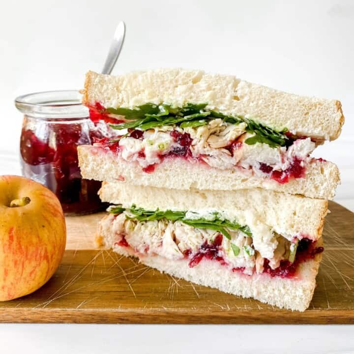 Turkey Cranberry Cream Cheese Sandwich - Through The Fibro Fog