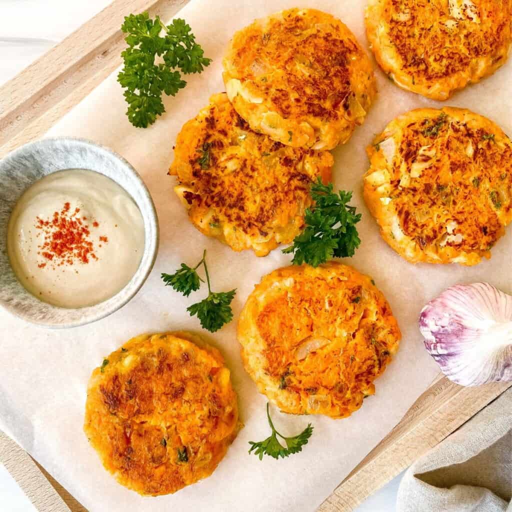 Cod and Sweet Potato Fish Cakes - Through The Fibro Fog