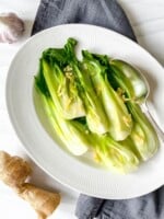 Steamed Pak Choi with Ginger Dressing - Through The Fibro Fog