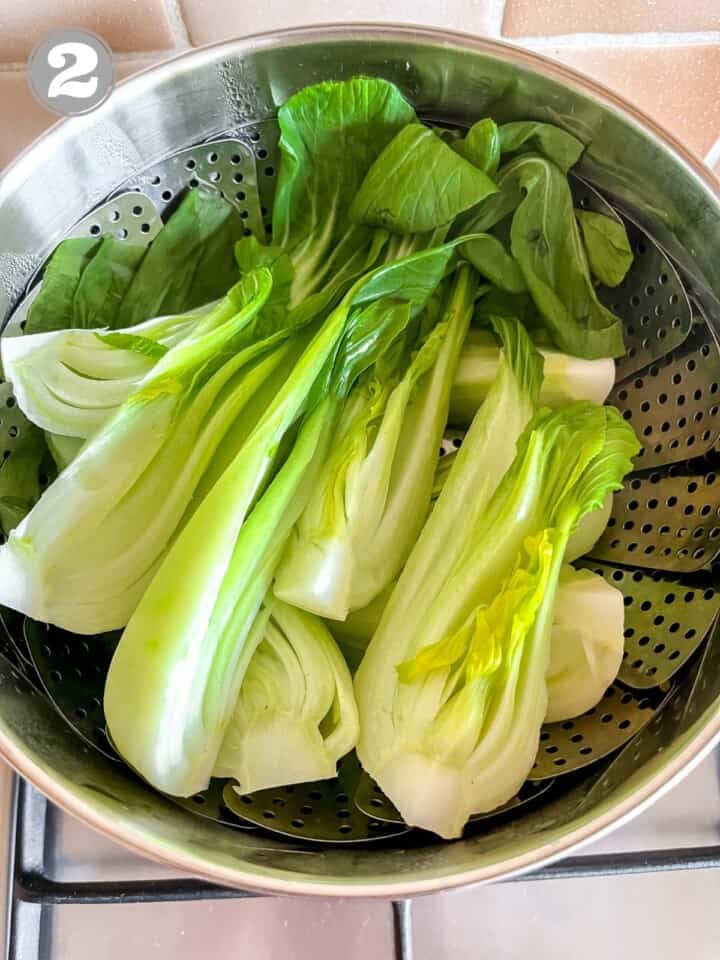 Steamed Pak Choi with Ginger Dressing - Through The Fibro Fog