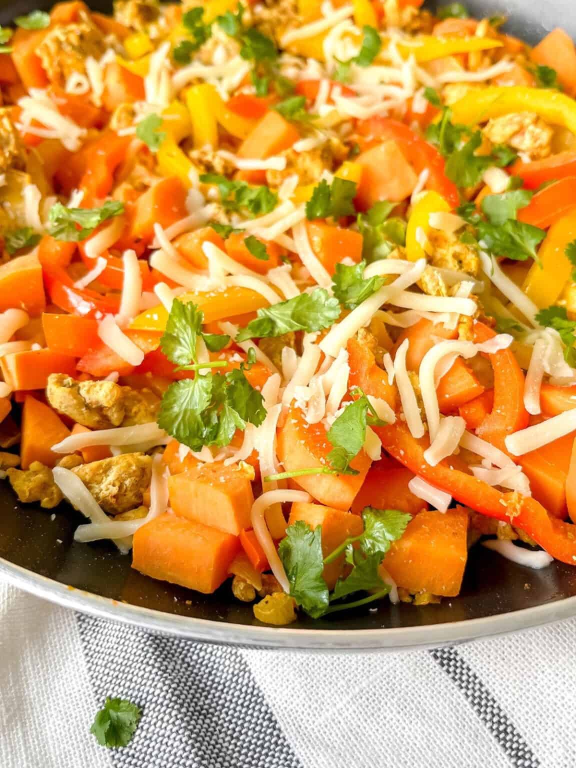 Easy Turkey Sweet Potato Hash - Through The Fibro Fog