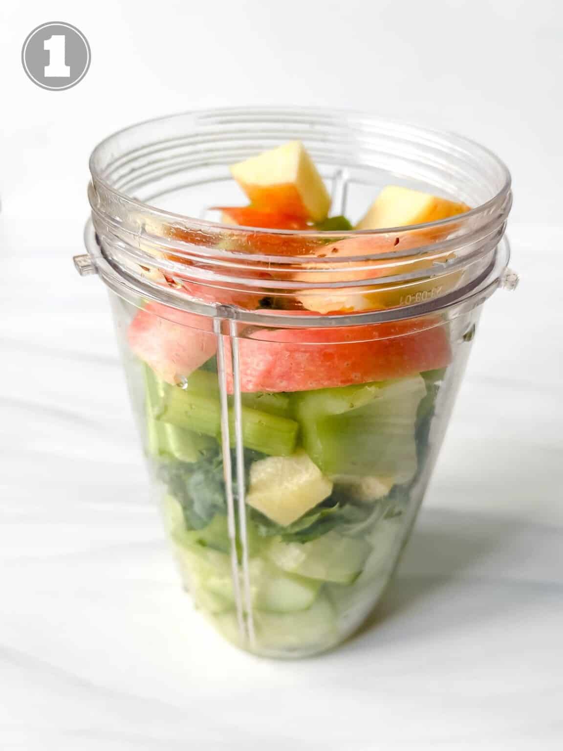 Apple Celery and Cucumber Juice with Kale - Through The Fibro Fog