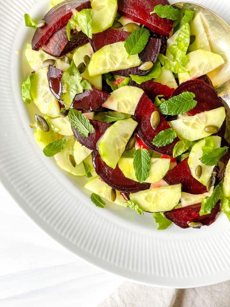 Cucumber Beetroot Salad - Through The Fibro Fog