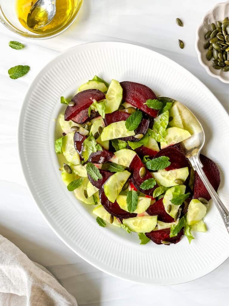 Cucumber Beetroot Salad - Through The Fibro Fog