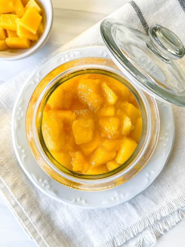 Easy Mango Compote - Through The Fibro Fog