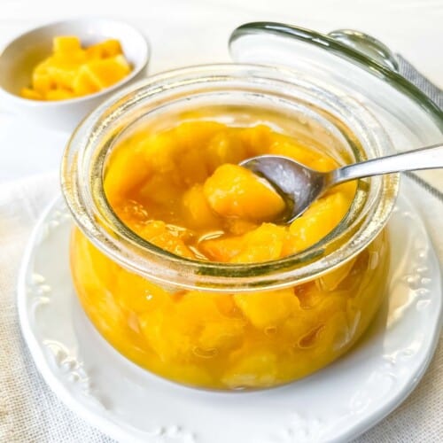 Easy Mango Compote - Through The Fibro Fog