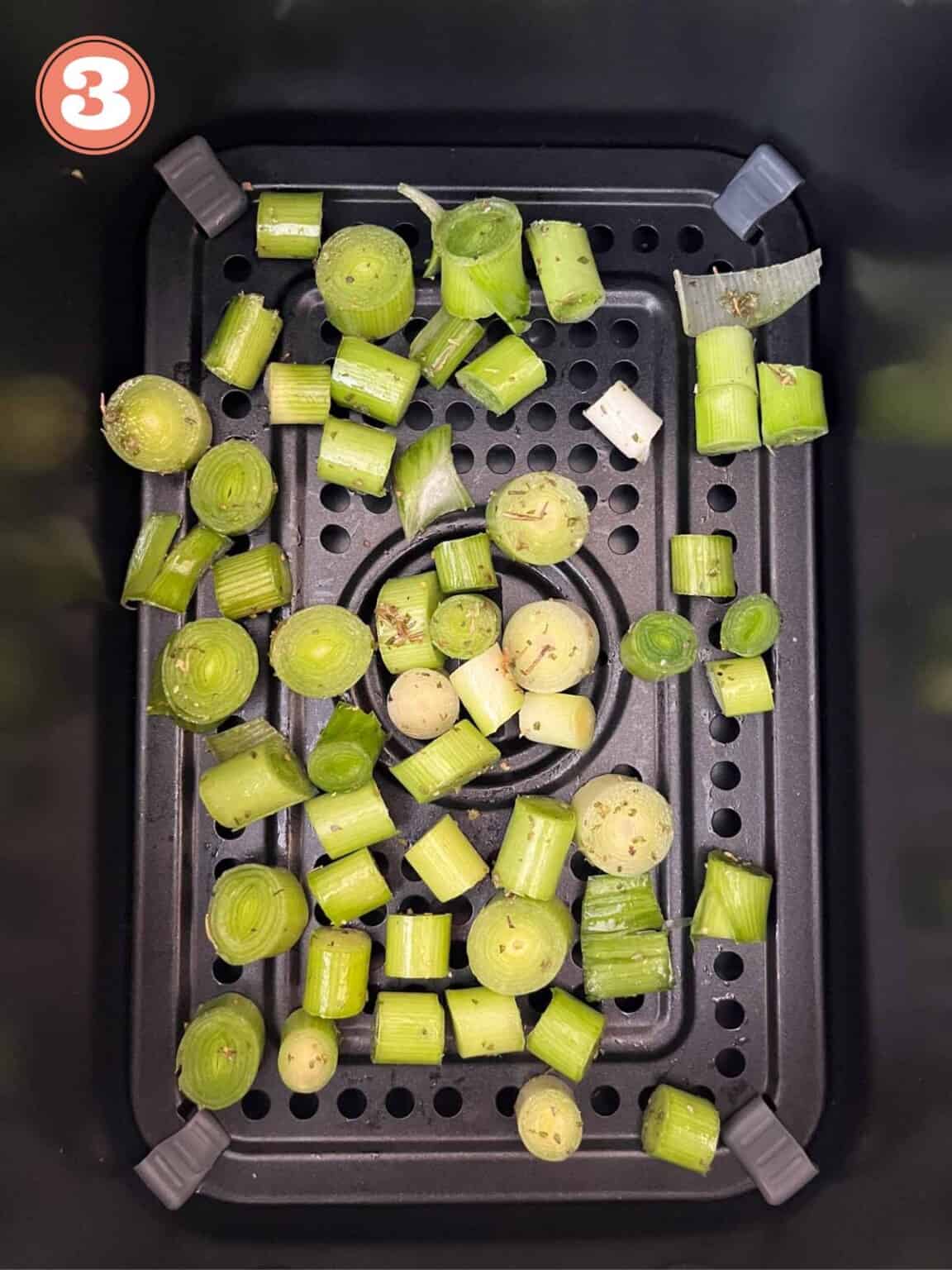 Air Fryer Leeks - Through The Fibro Fog
