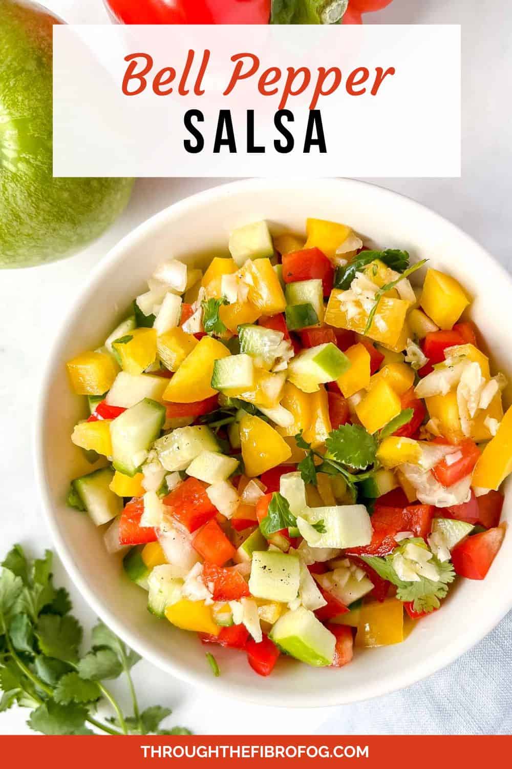 Bell Pepper Salsa (Tomato Free, Low Histamine) - Through The Fibro Fog