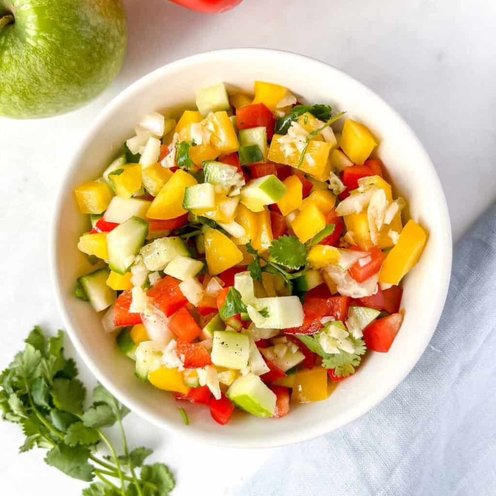Bell Pepper Salsa (Tomato Free, Low Histamine) - Through The Fibro Fog