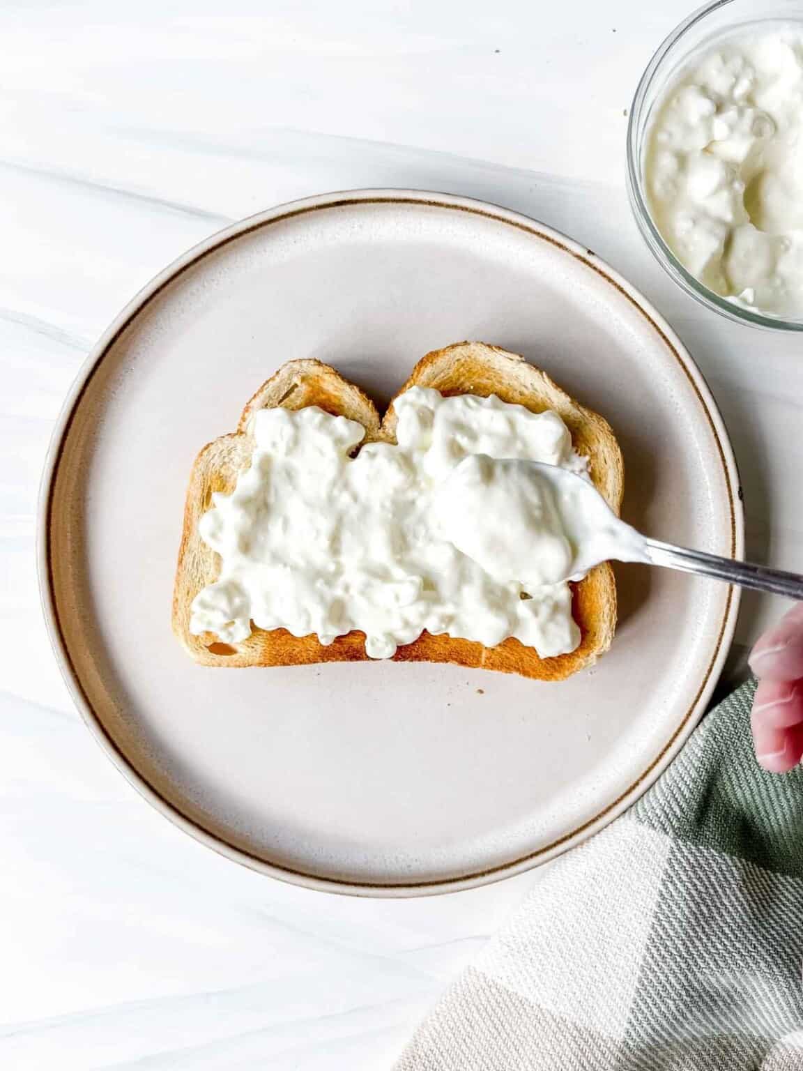 Cottage Cheese Toast (Savory and Sweet) - Through The Fibro Fog
