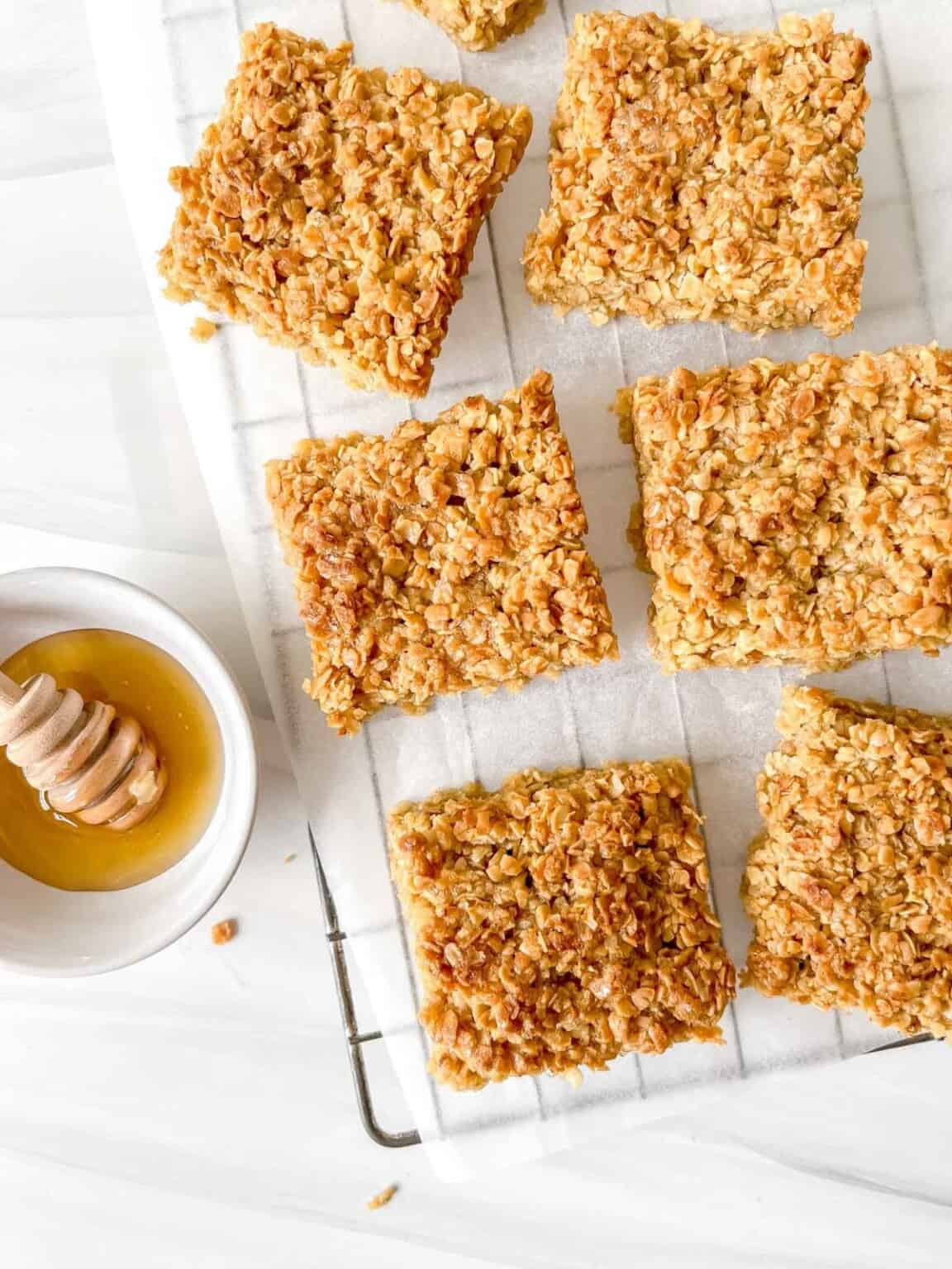 Honey Flapjacks (No Golden Syrup) - Through The Fibro Fog