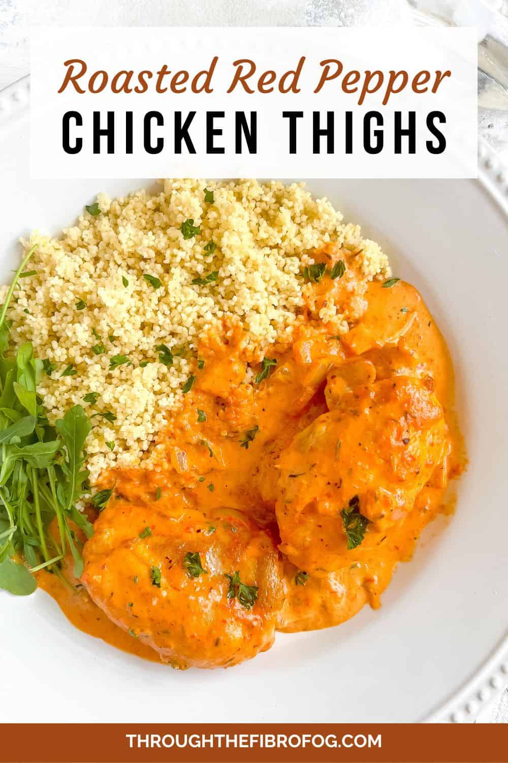 Roasted Red Pepper Chicken - Through The Fibro Fog