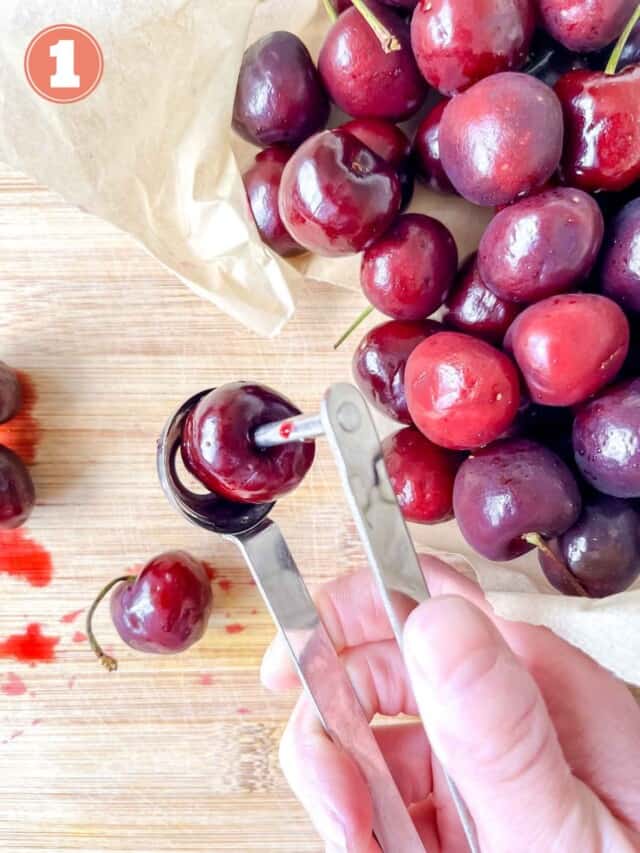 Easy Cherry Compote (2 Ingredients) - Through The Fibro Fog