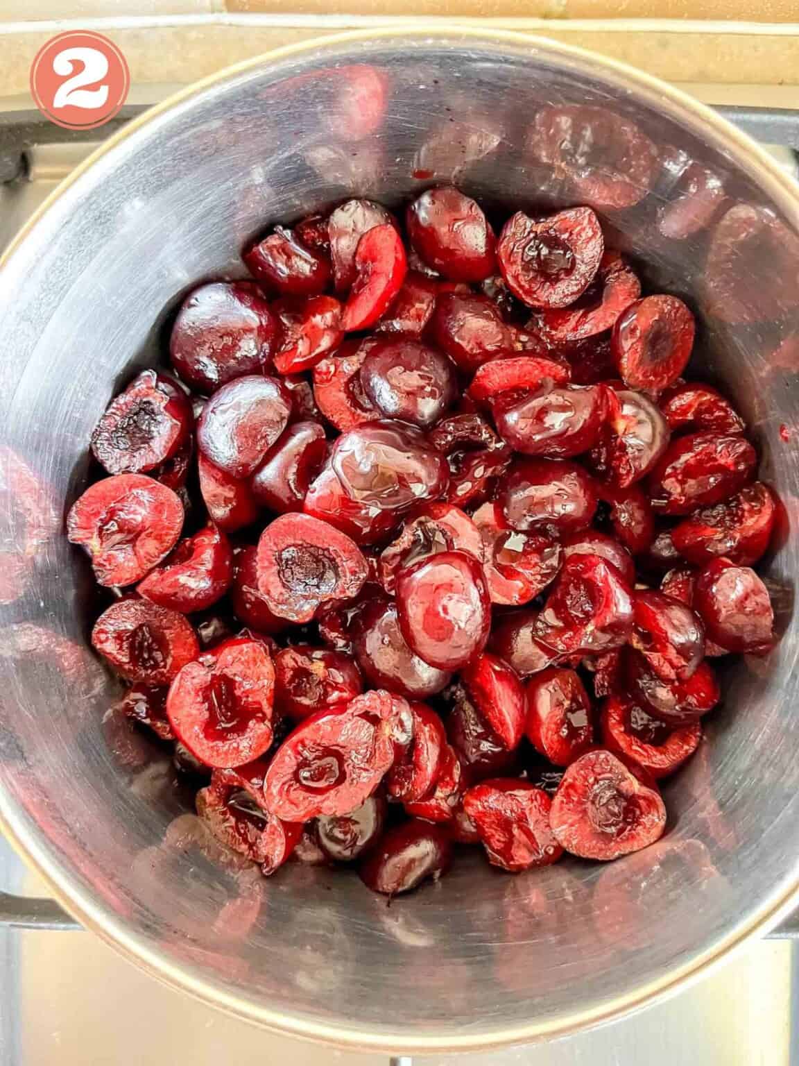 Easy Cherry Compote (2 Ingredients) - Through The Fibro Fog