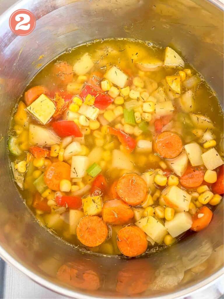 Corn Chowder without Cream (Dairy Free) - Through The Fibro Fog