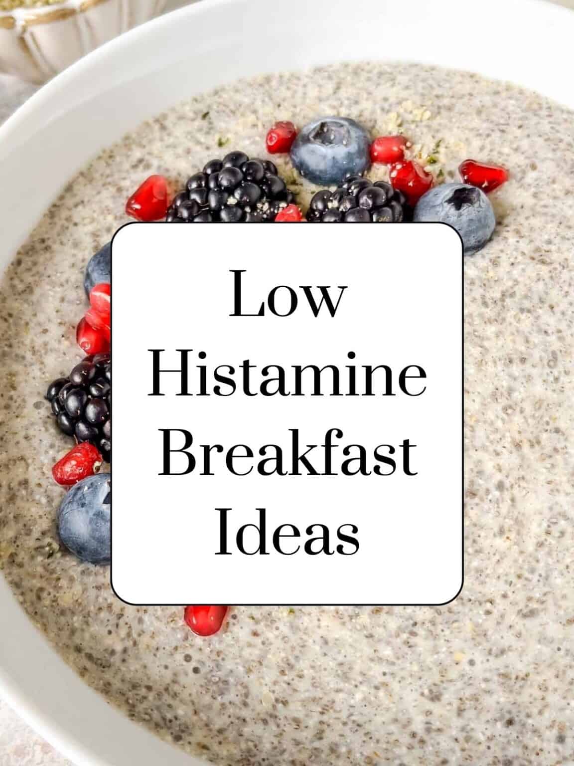 Low Histamine Breakfast Ideas and Shopping List - Through The Fibro Fog
