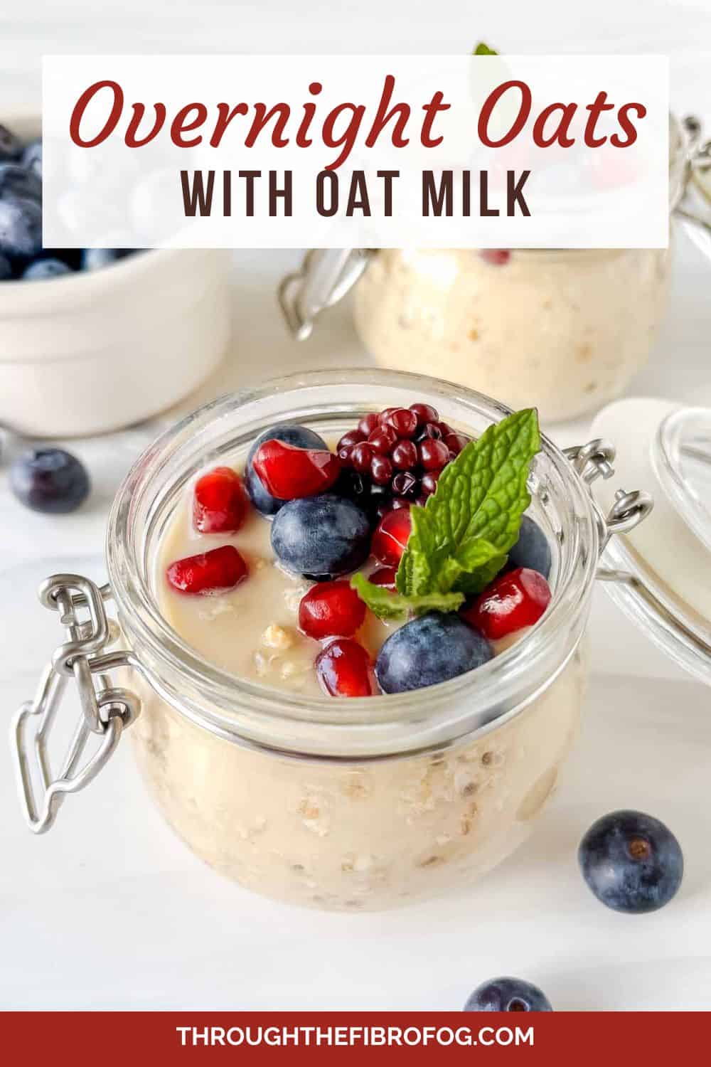 Overnight Oats with Oat Milk (without Yogurt) - Through The Fibro Fog