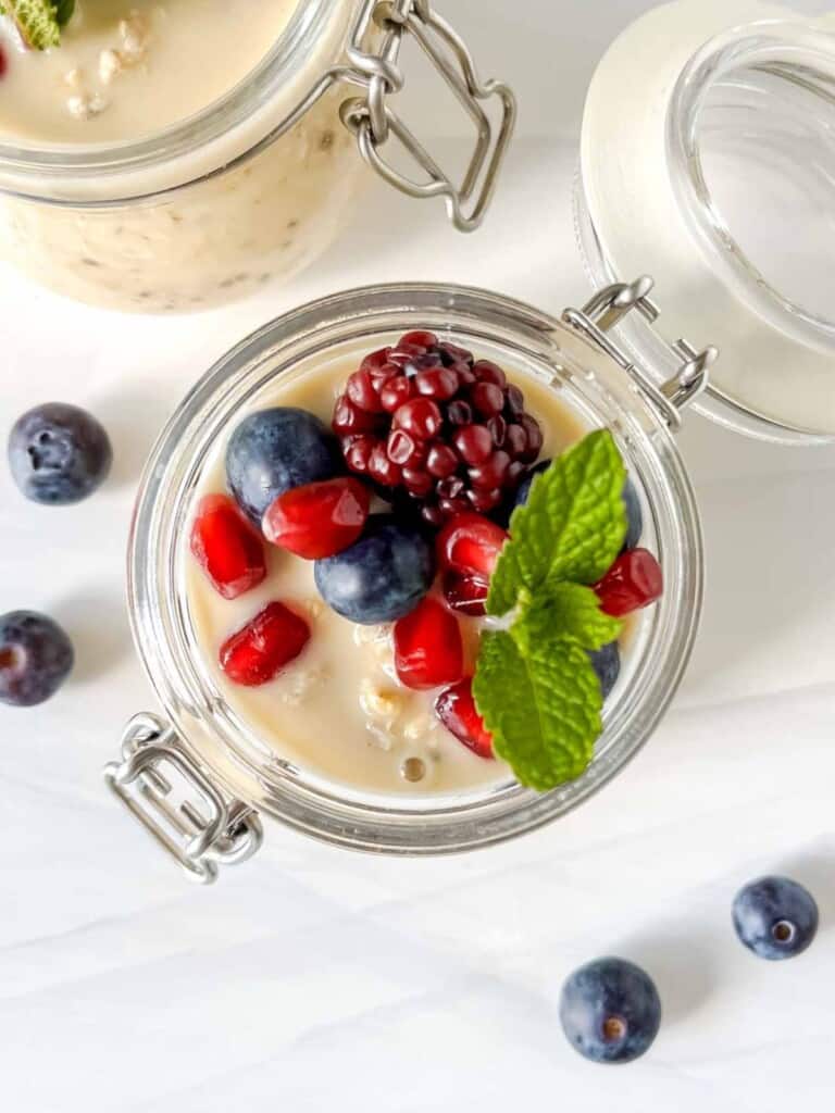 Overnight Oats with Oat Milk (without Yogurt) - Through The Fibro Fog