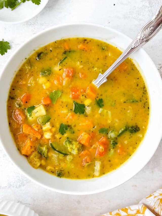 Vegetable Soup without Tomatoes - Through The Fibro Fog