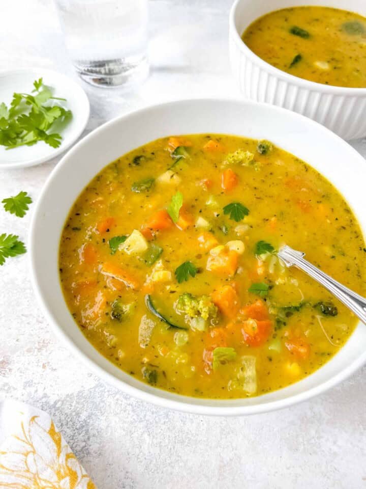 Vegetable Soup without Tomatoes - Through The Fibro Fog