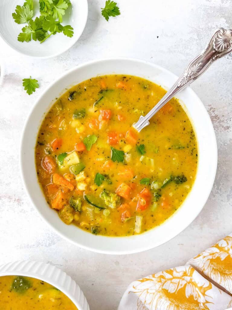 Vegetable Soup without Tomatoes - Through The Fibro Fog