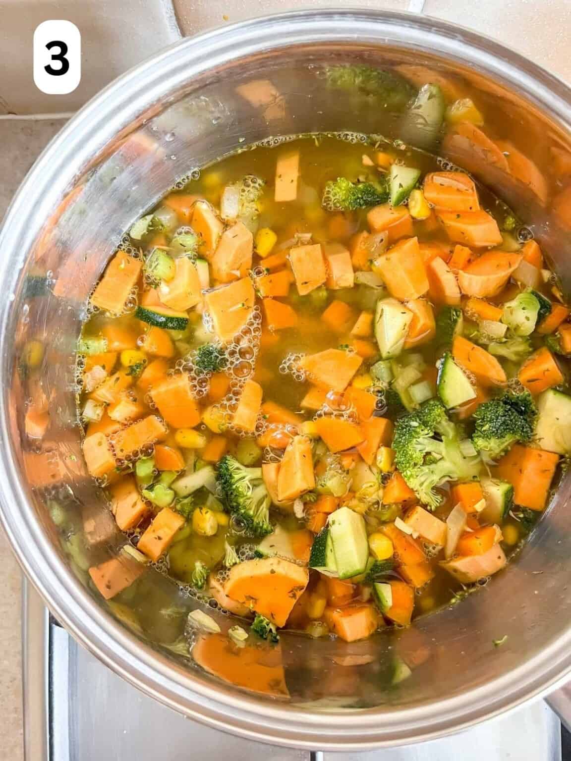 Vegetable Soup without Tomatoes - Through The Fibro Fog