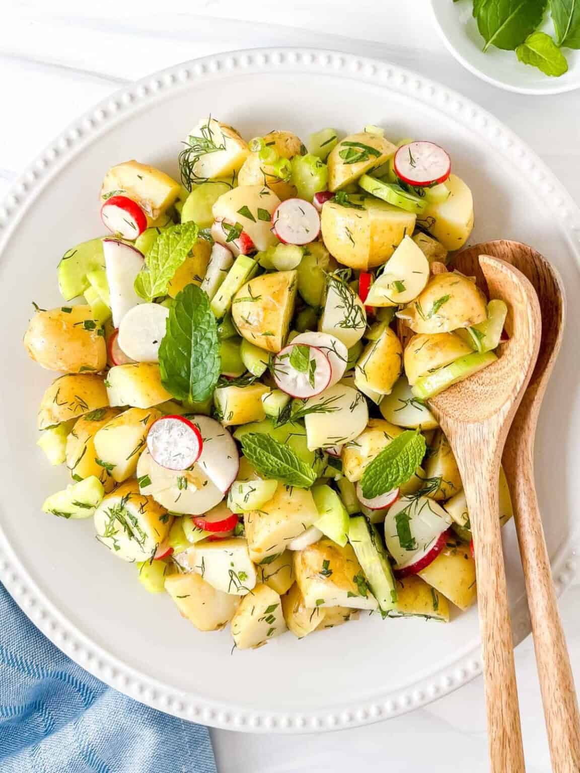 Cucumber Potato Salad - Through The Fibro Fog