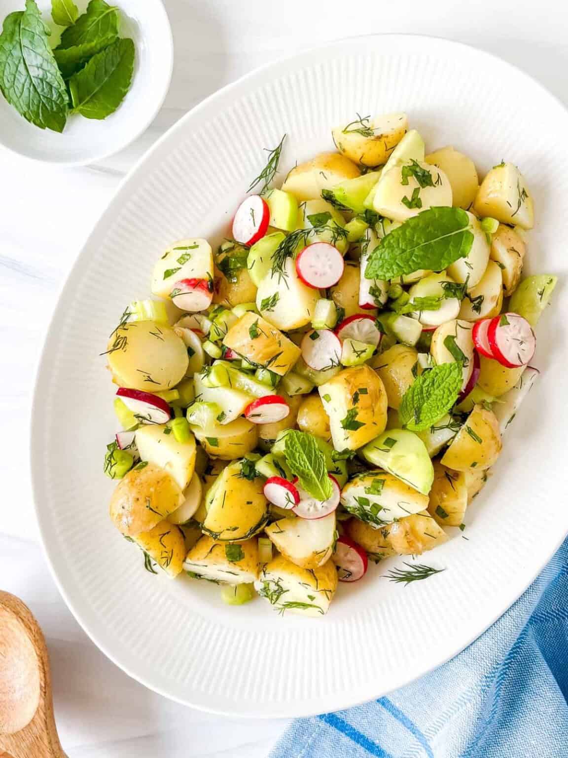 Cucumber Potato Salad - Through The Fibro Fog