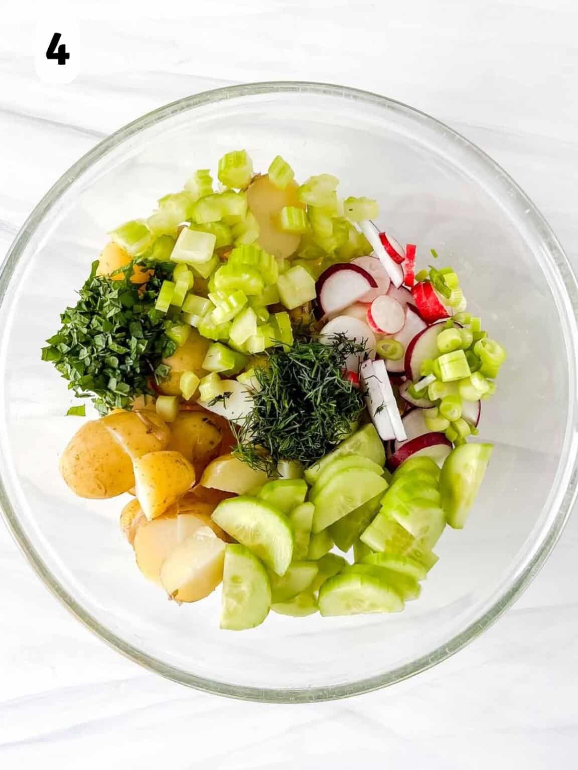 Cucumber Potato Salad - Through The Fibro Fog