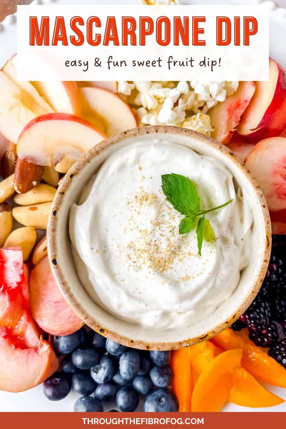 Mascarpone Fruit Dip - Through The Fibro Fog