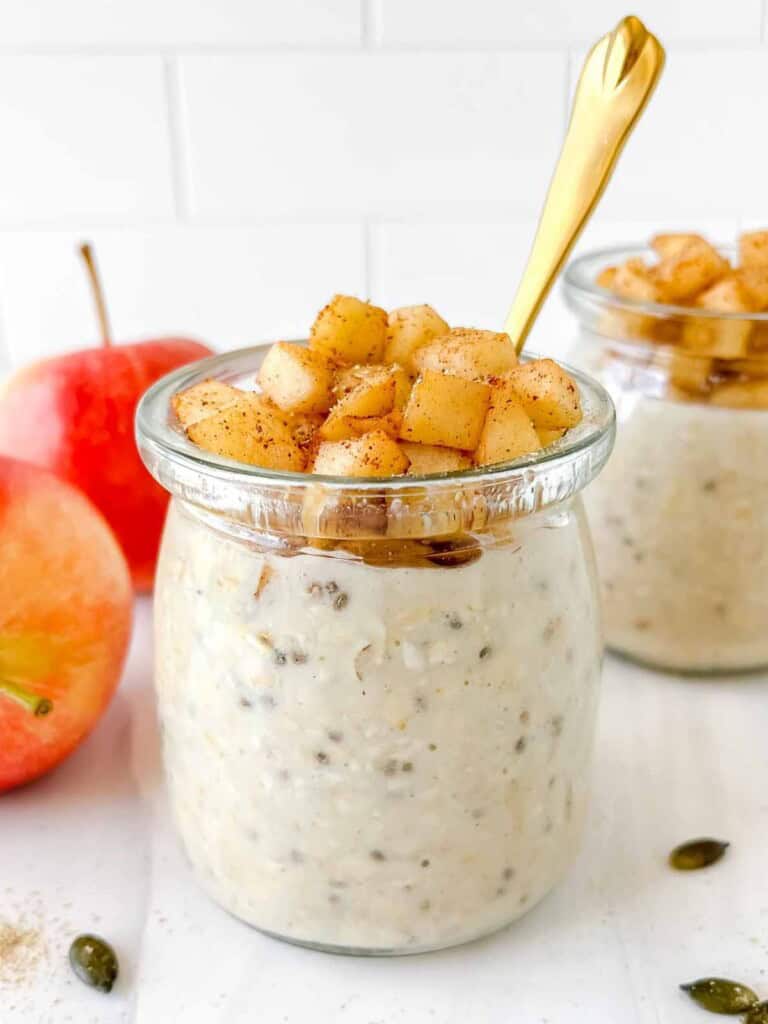 Applesauce Overnight Oats - Through The Fibro Fog