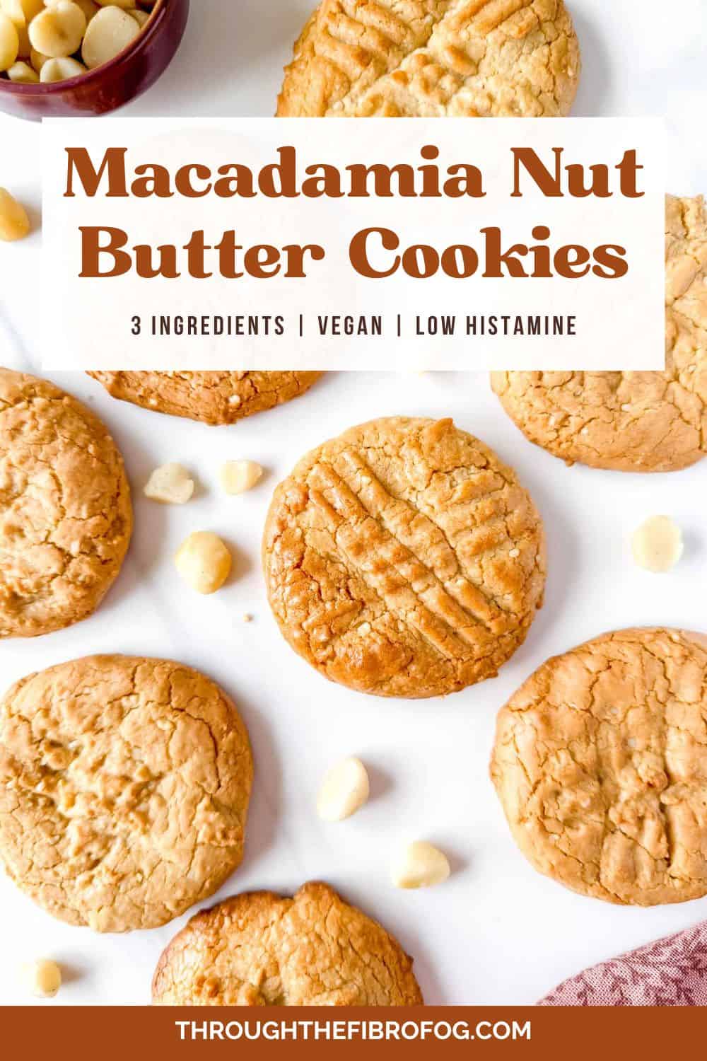 Macadamia Nut Butter Cookies (3 Ingredients) - Through The Fibro Fog
