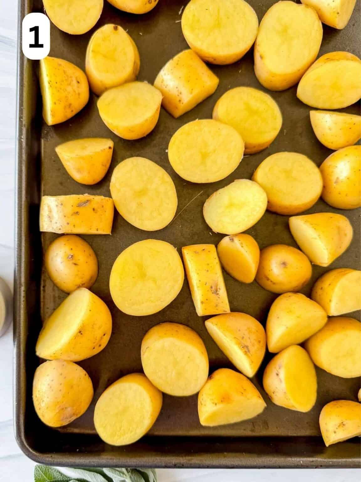 Roasted Sage Potatoes - Through The Fibro Fog